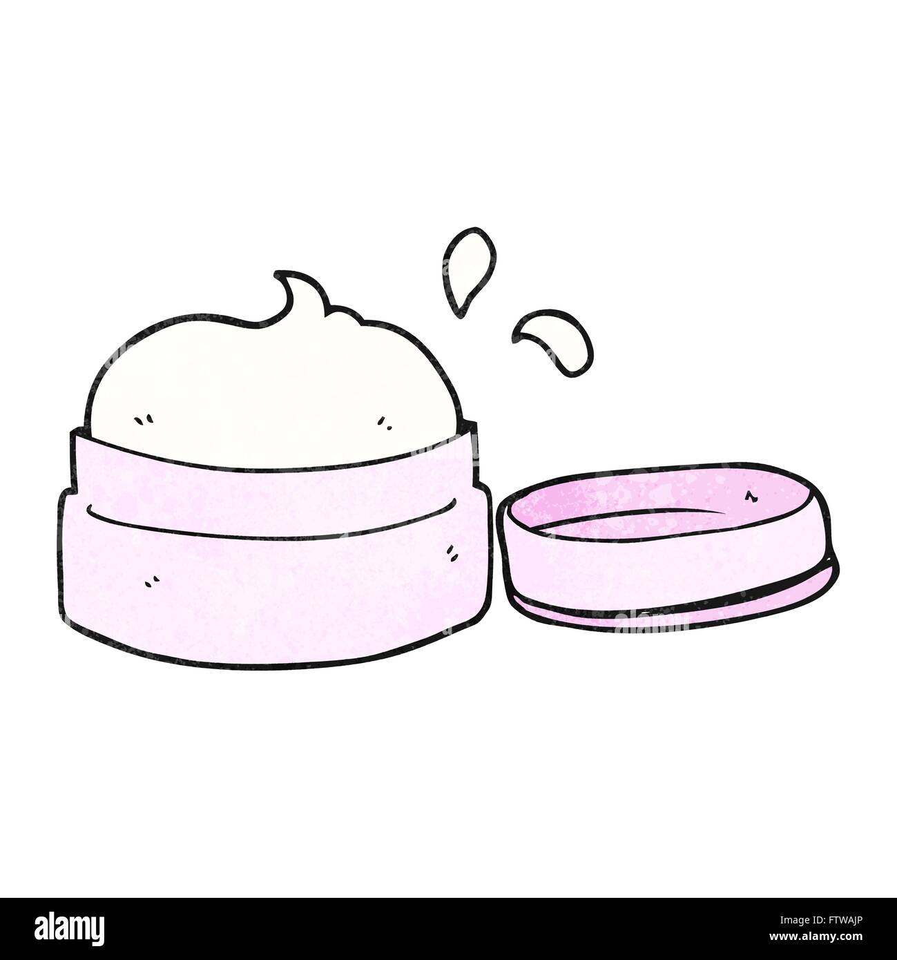 freehand textured cartoon face cream Stock Vector Image & Art - Alamy