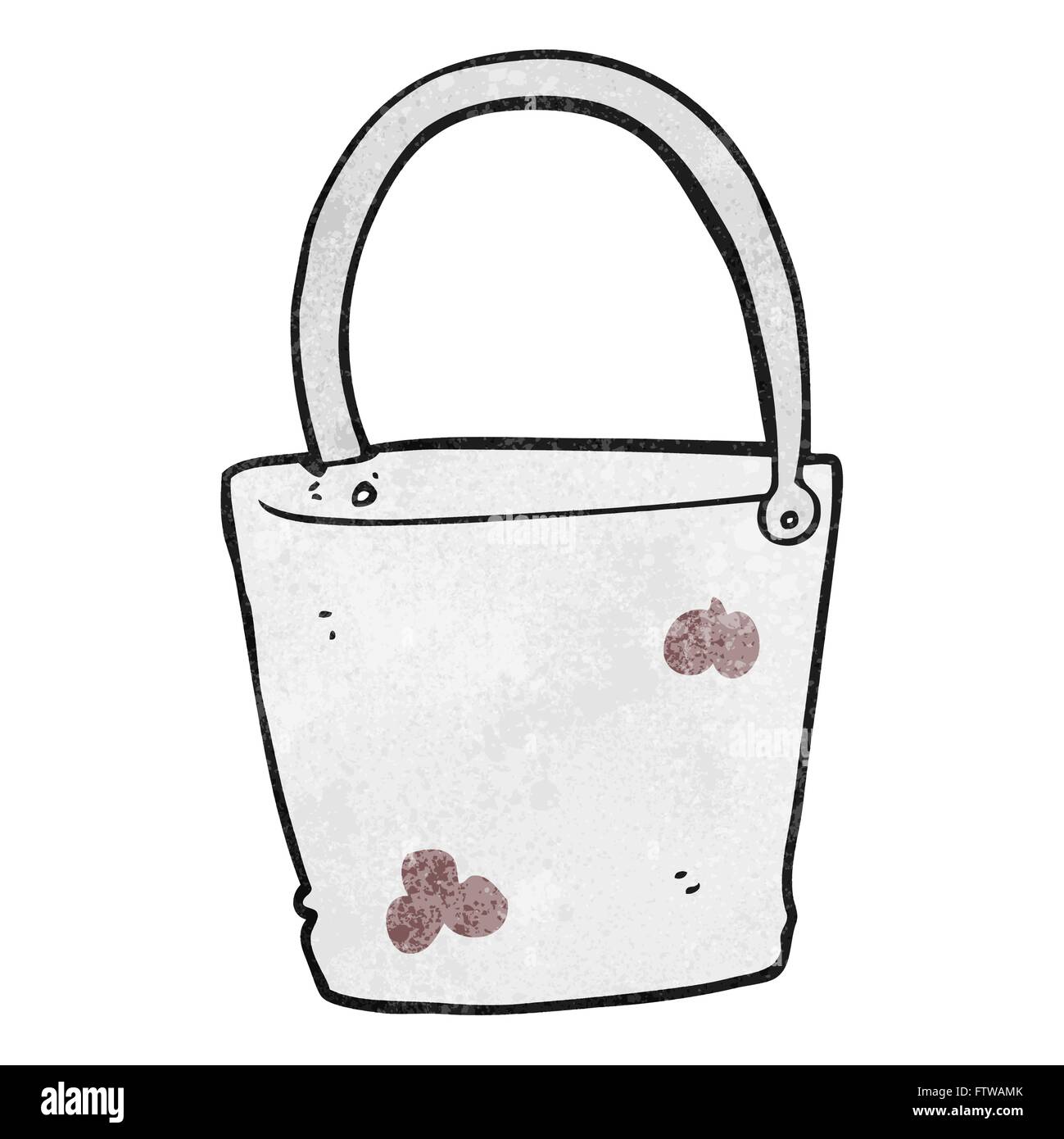 freehand textured cartoon bucket Stock Vector Image & Art - Alamy