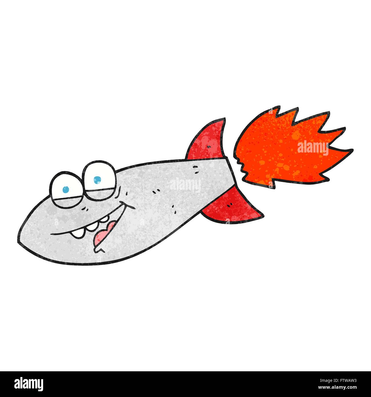 freehand textured cartoon missile Stock Vector Image & Art - Alamy