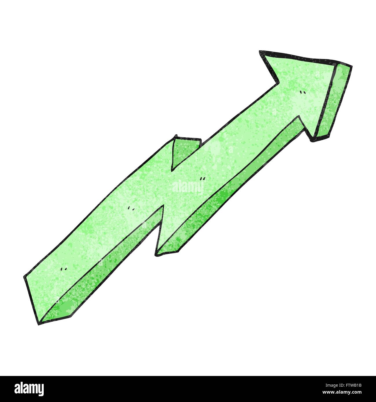 Freehand drawn cartoon arrow up Stock Vector Images - Alamy