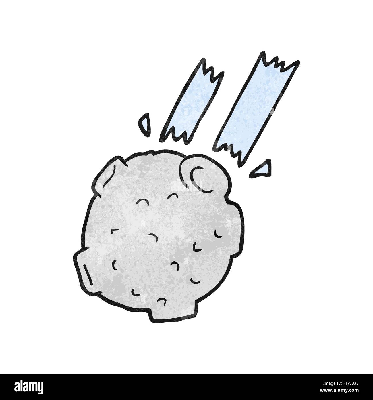 freehand textured cartoon meteor Stock Vector Image & Art - Alamy