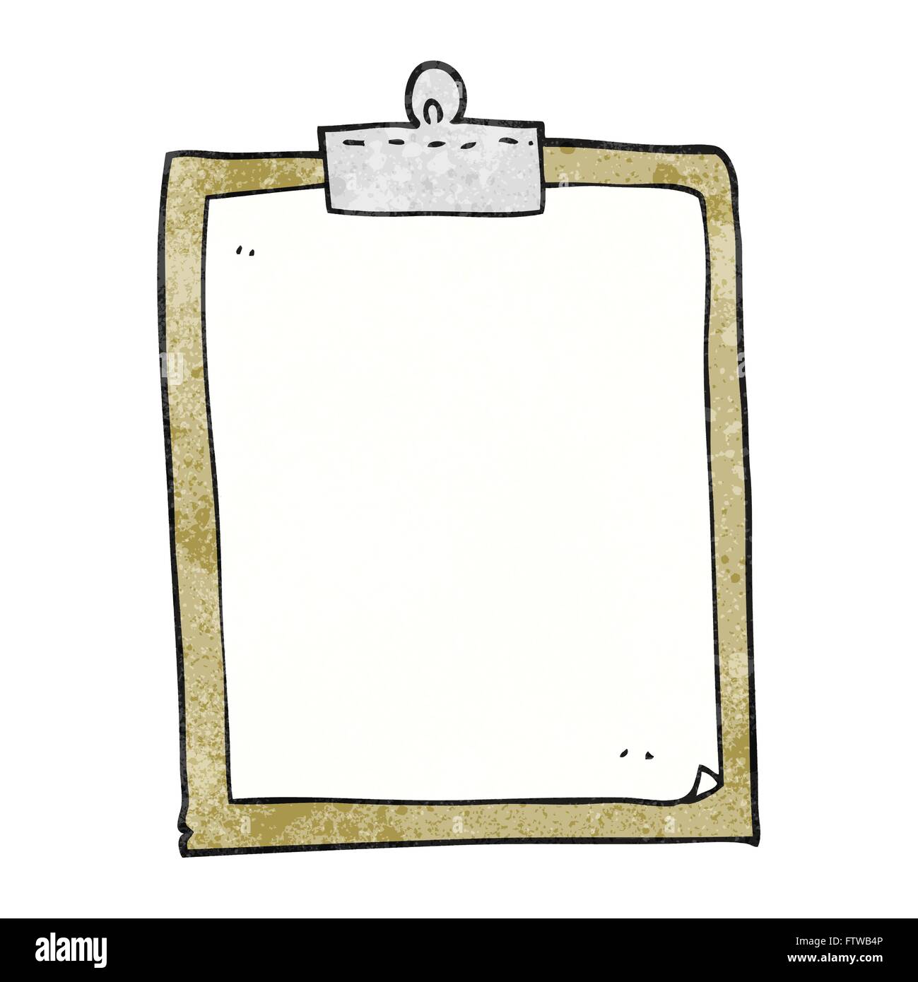 freehand textured cartoon clipboard Stock Vector Image & Art - Alamy