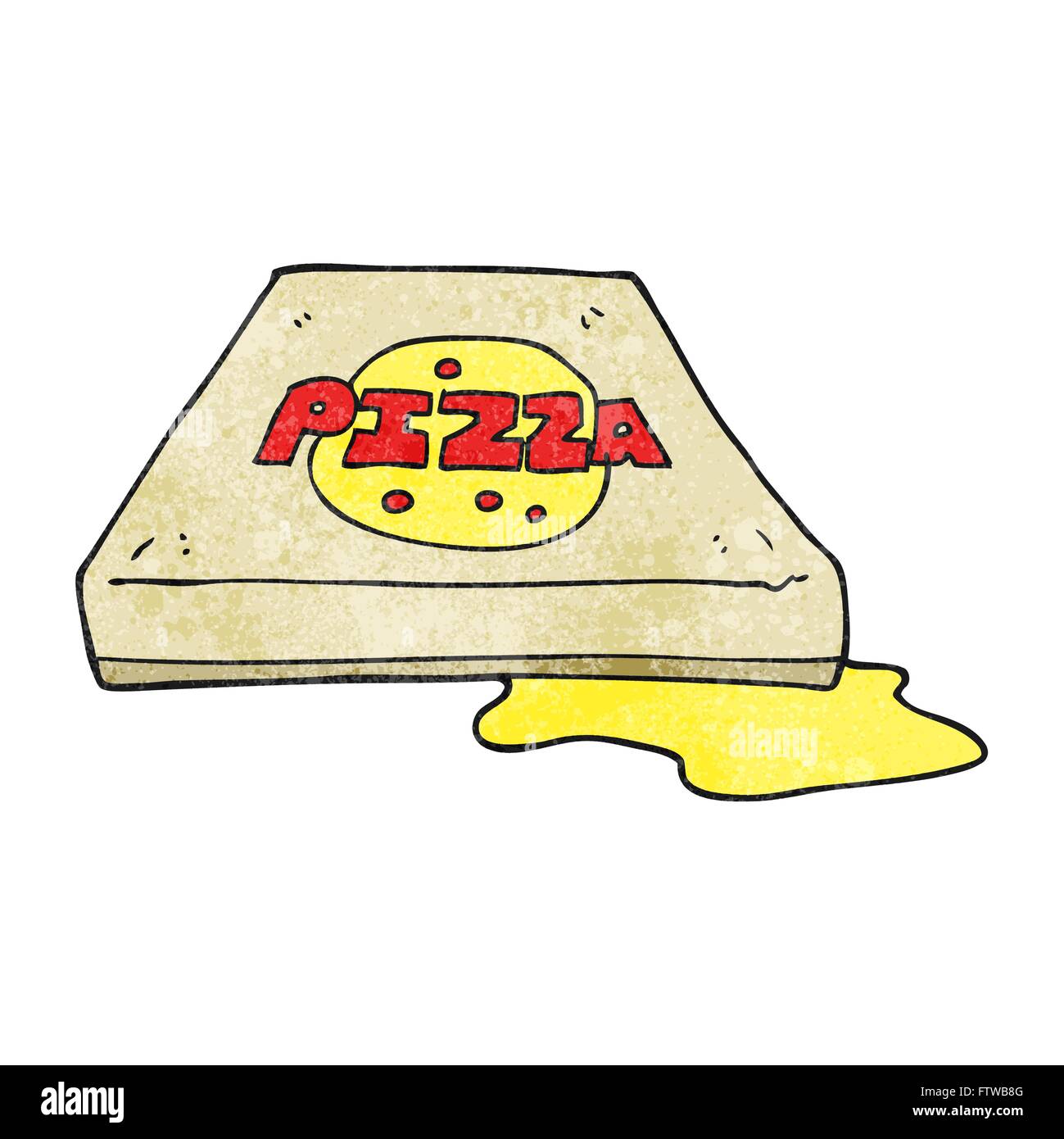 freehand textured cartoon pizza Stock Vector Image & Art - Alamy