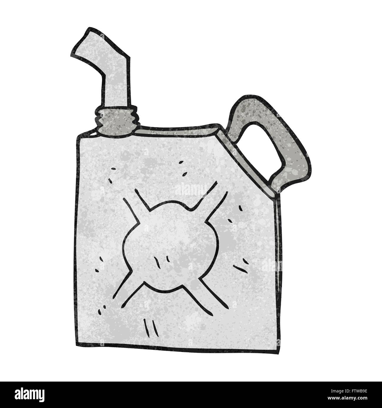 freehand textured cartoon fuel can Stock Vector Image & Art - Alamy