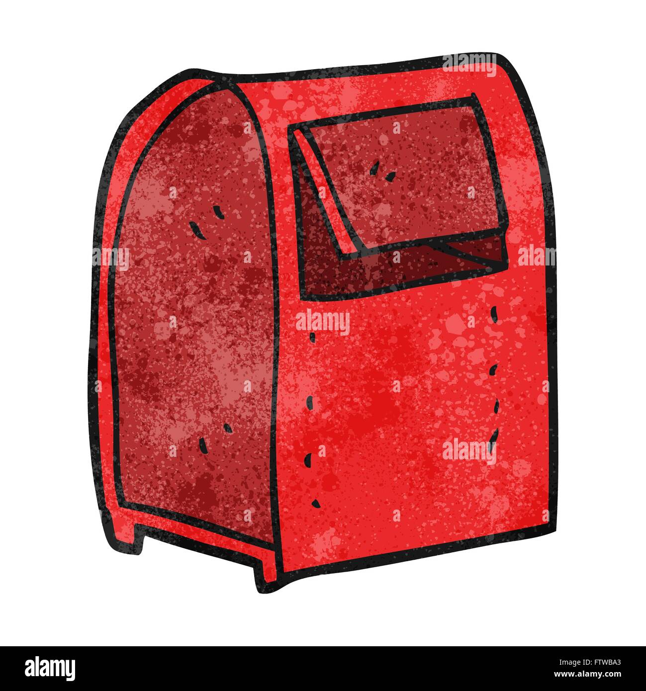freehand textured cartoon mailbox Stock Vector Image & Art - Alamy