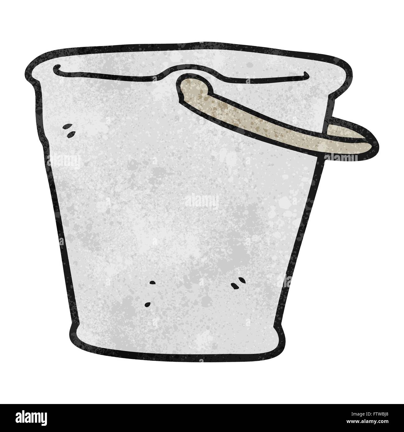 freehand textured cartoon bucket Stock Vector Image & Art - Alamy