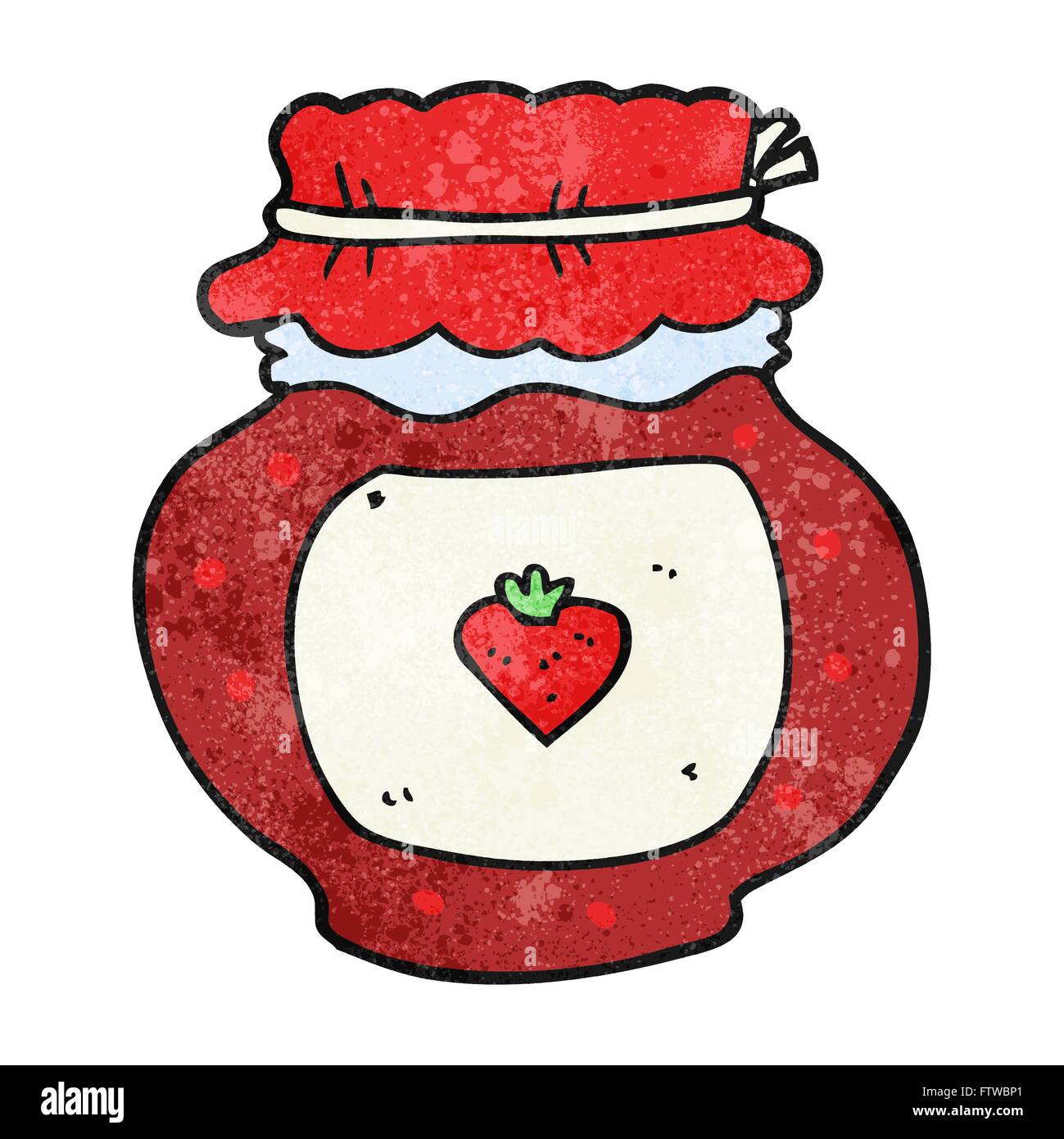 freehand textured cartoon jam jar Stock Vector Image & Art - Alamy
