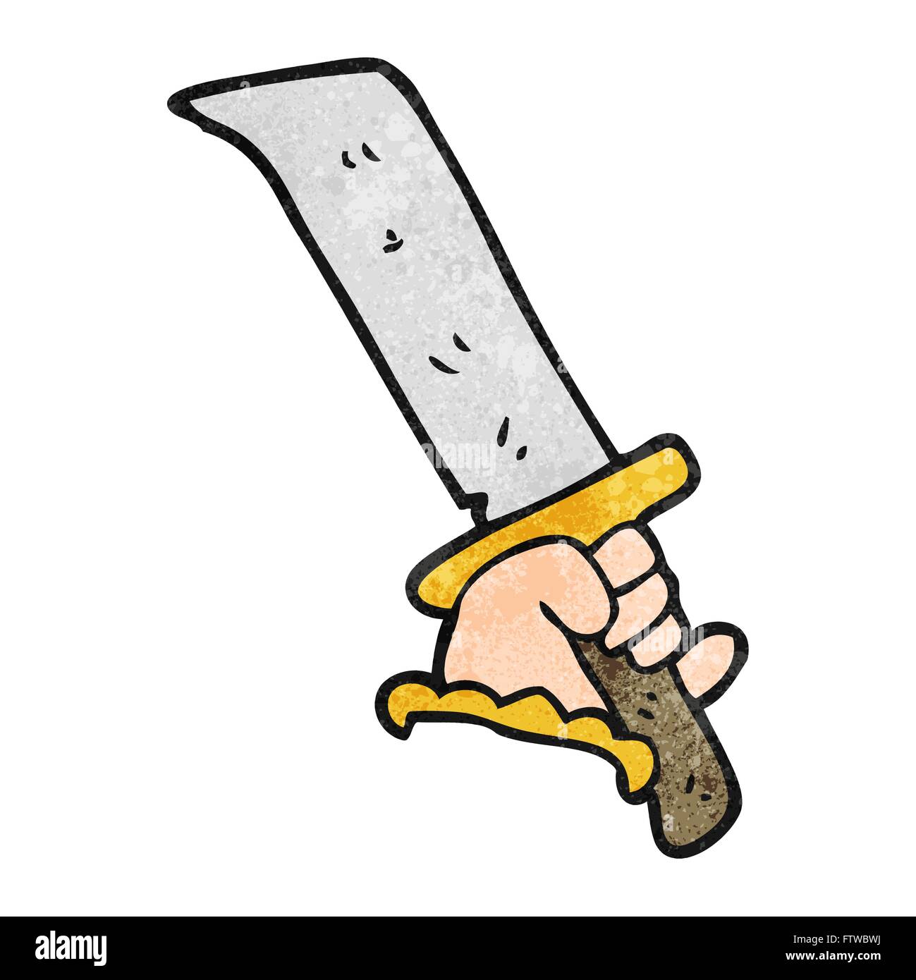 Freehand drawn cartoon hand sword Stock Vector Images - Alamy