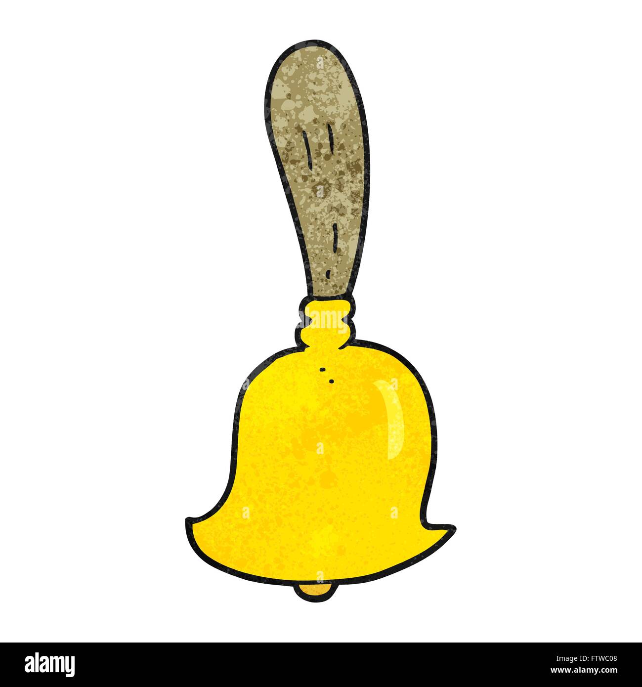 freehand textured cartoon hand bell Stock Vector Image & Art - Alamy
