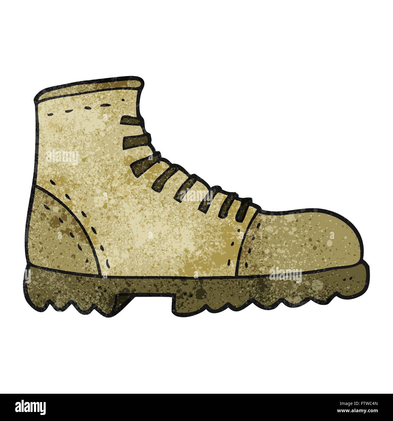 freehand textured cartoon boot Stock Vector Image & Art - Alamy