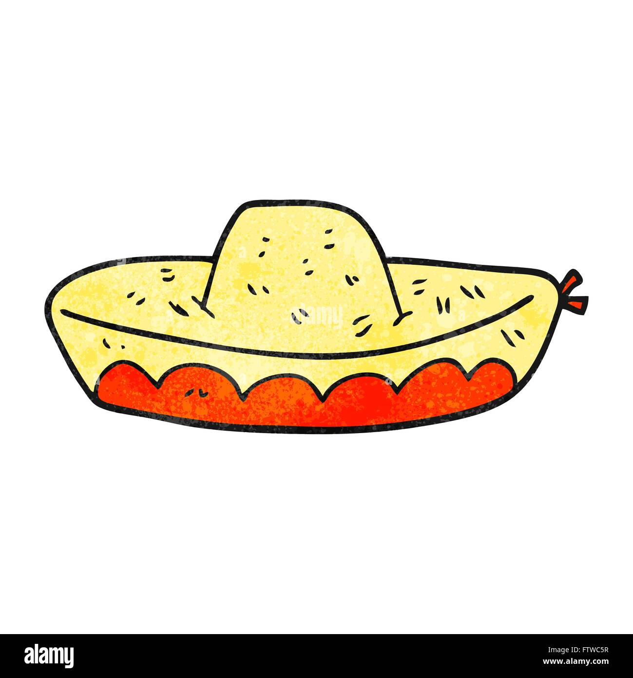 freehand textured cartoon hat Stock Vector Image & Art - Alamy