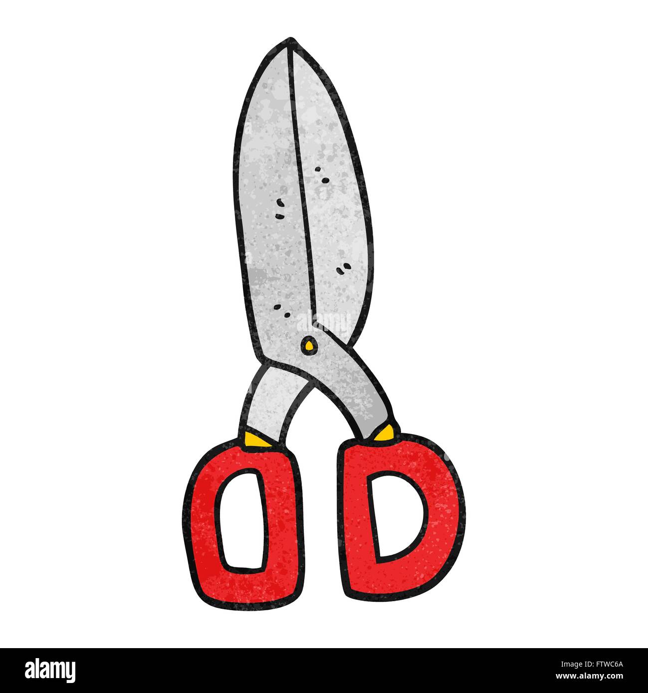 freehand textured cartoon scissors Stock Vector Image & Art - Alamy