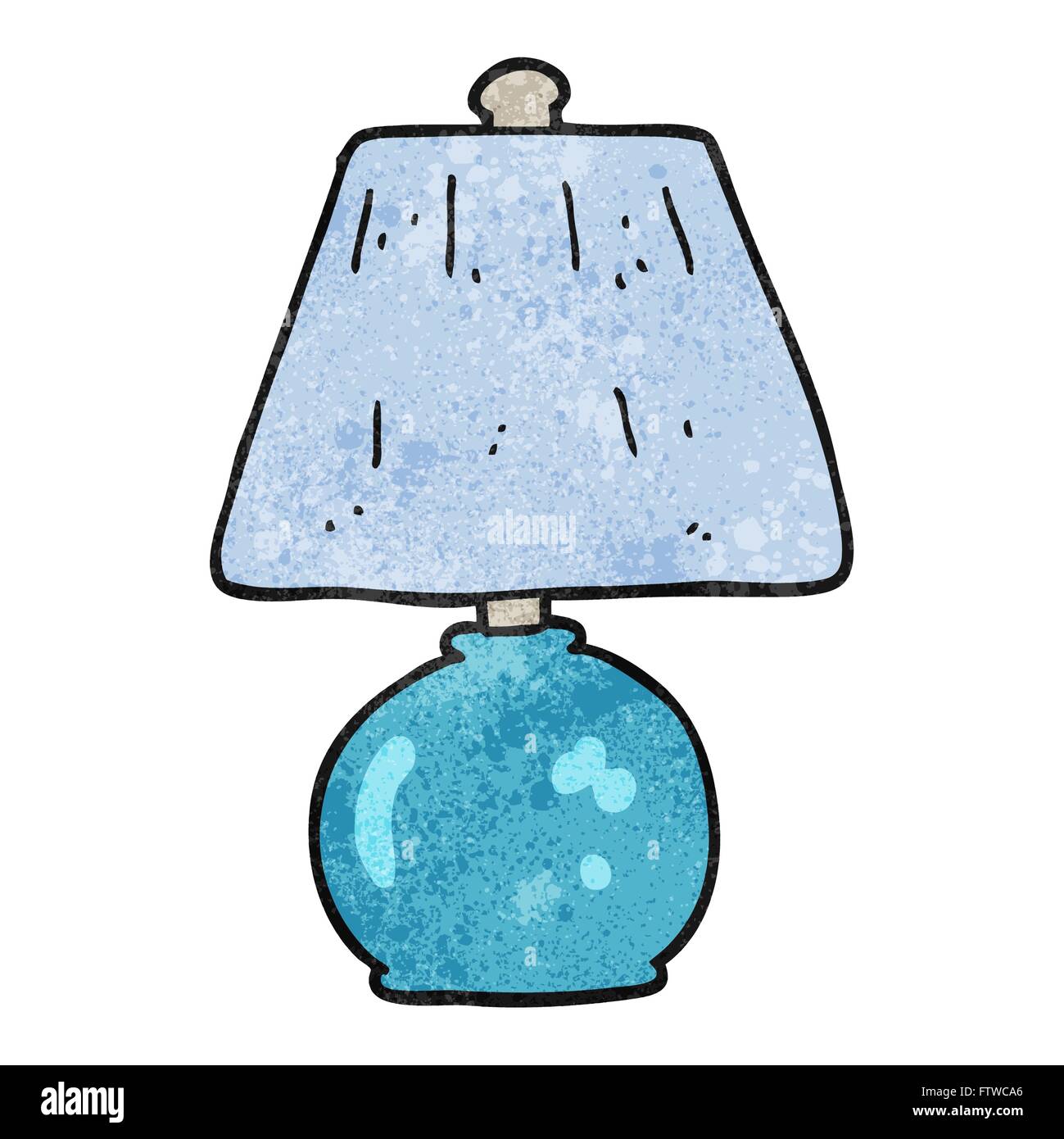 freehand textured cartoon lamp Stock Vector Image & Art - Alamy