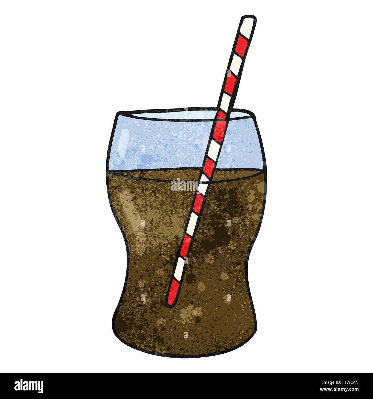 freehand textured cartoon fizzy drink Stock Vector Image & Art - Alamy