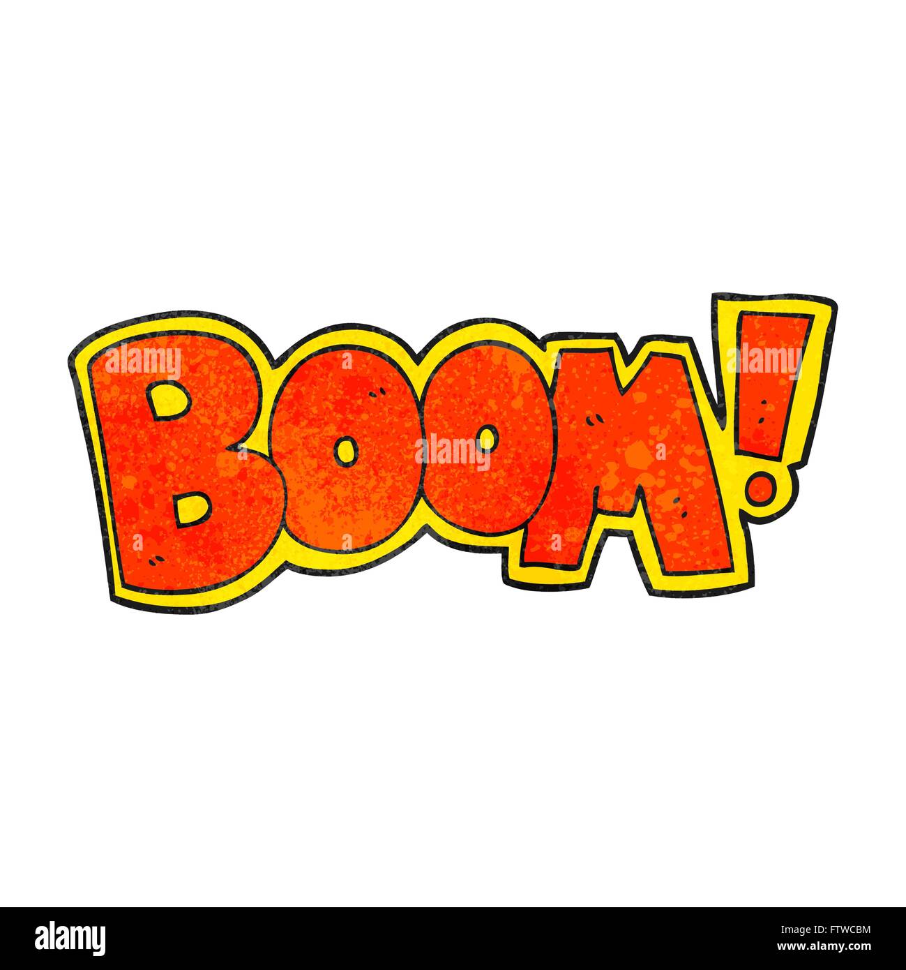 freehand textured cartoon boom symbol Stock Vector Image & Art - Alamy