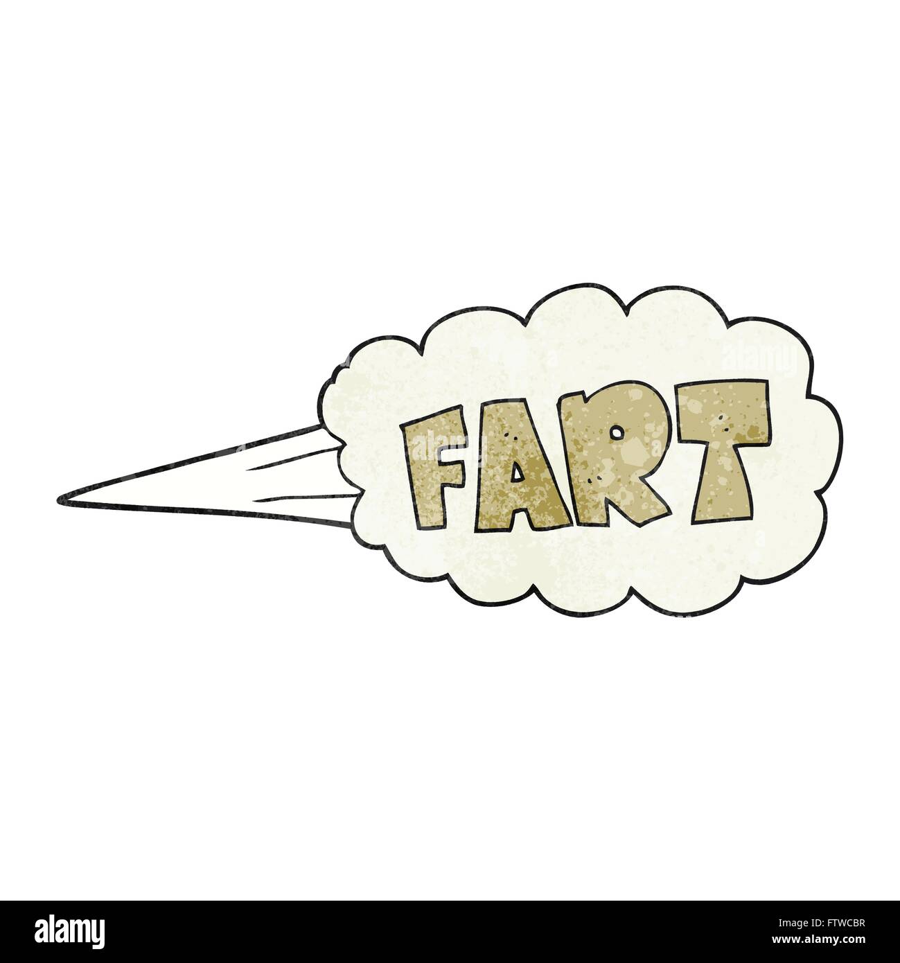 freehand textured cartoon fart symbol Stock Vector Image & Art - Alamy