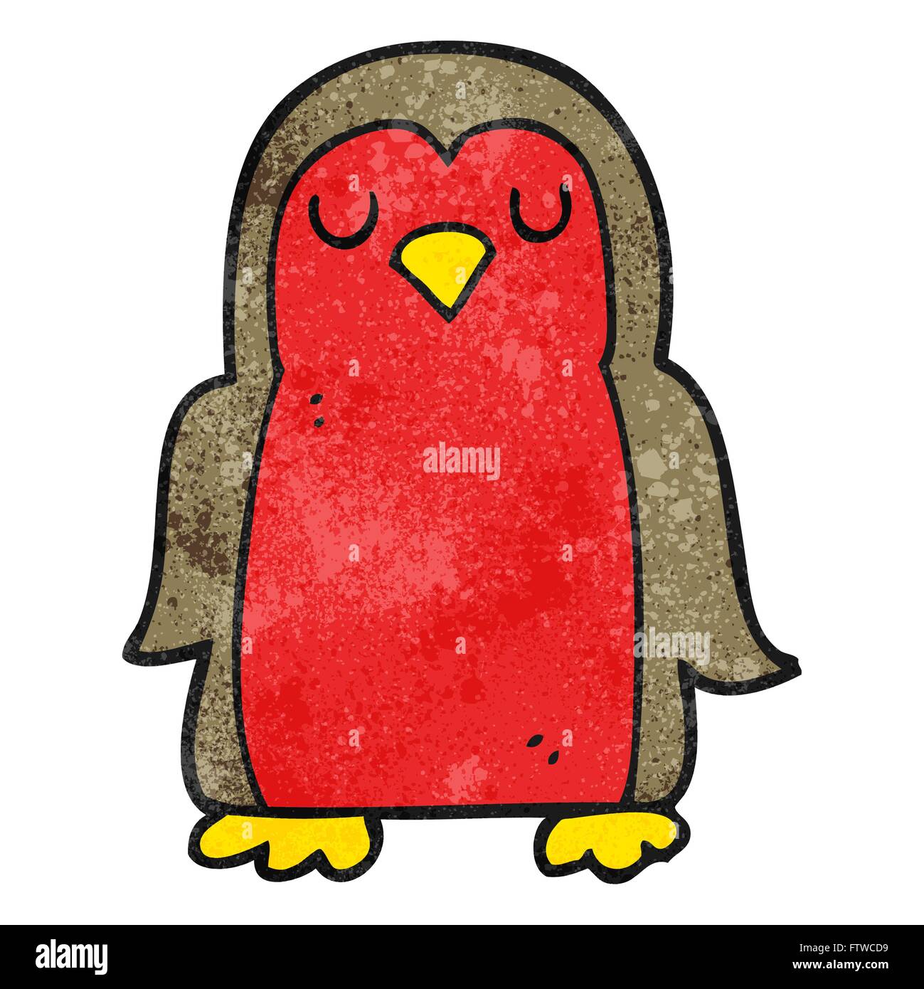 Traditional Christmas Robin Drawing High Resolution Stock Photography ...