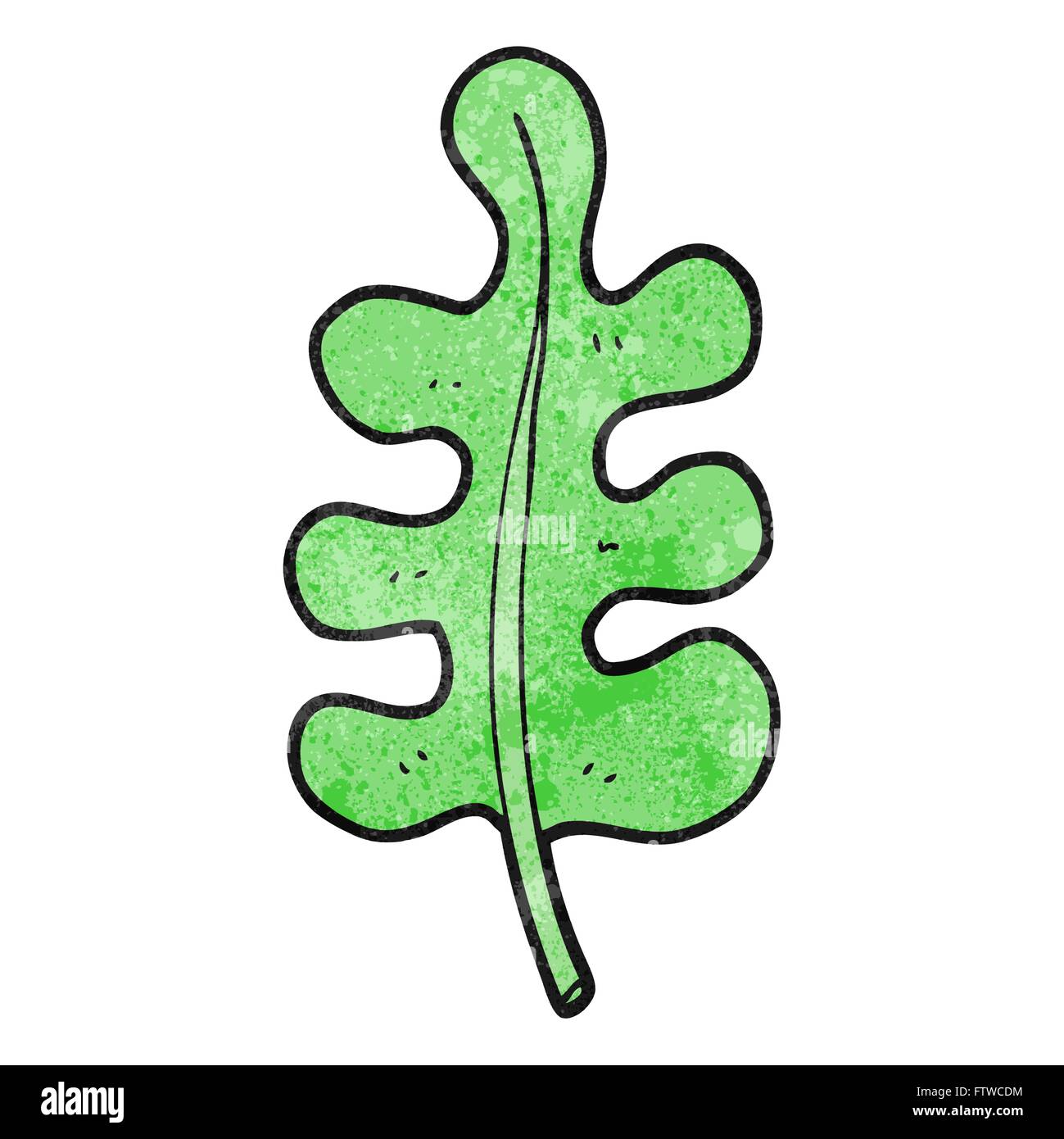 freehand textured cartoon leaf Stock Vector Image & Art - Alamy