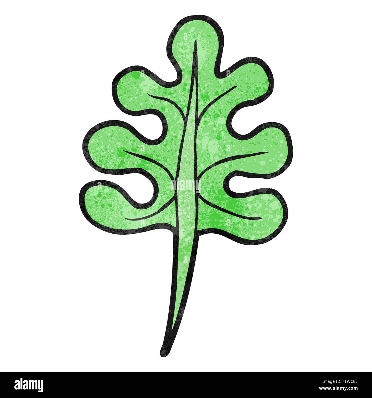 freehand textured cartoon leaf Stock Vector Image & Art - Alamy