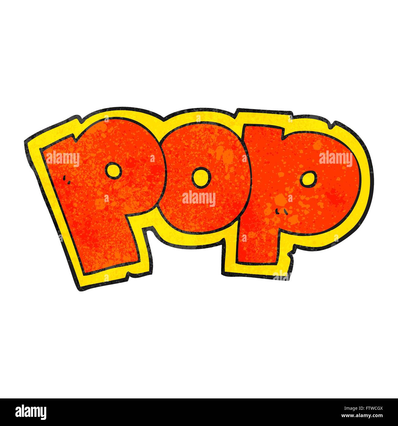 freehand textured cartoon POP symbol Stock Vector Image & Art - Alamy