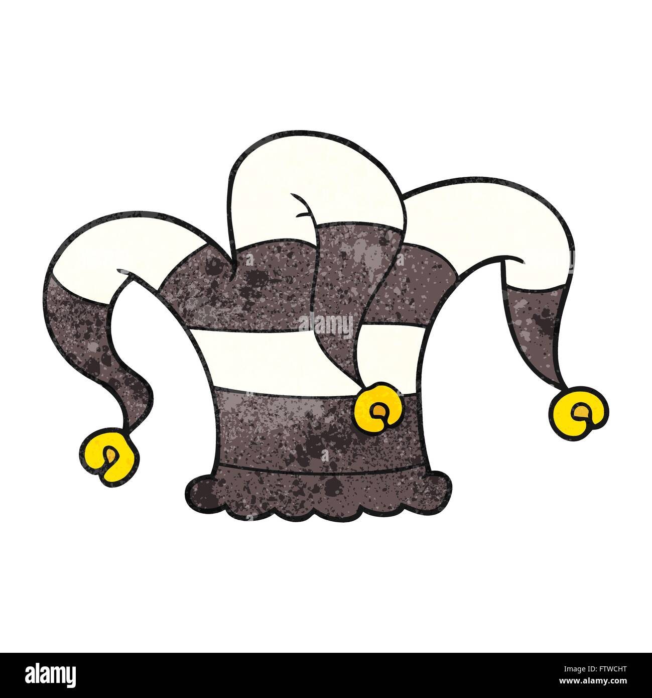 freehand textured cartoon jester hat Stock Vector Image & Art - Alamy