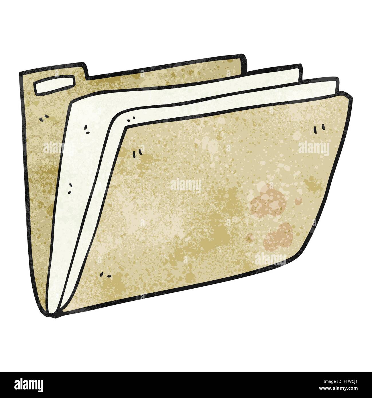 freehand textured cartoon business file Stock Vector Image & Art - Alamy