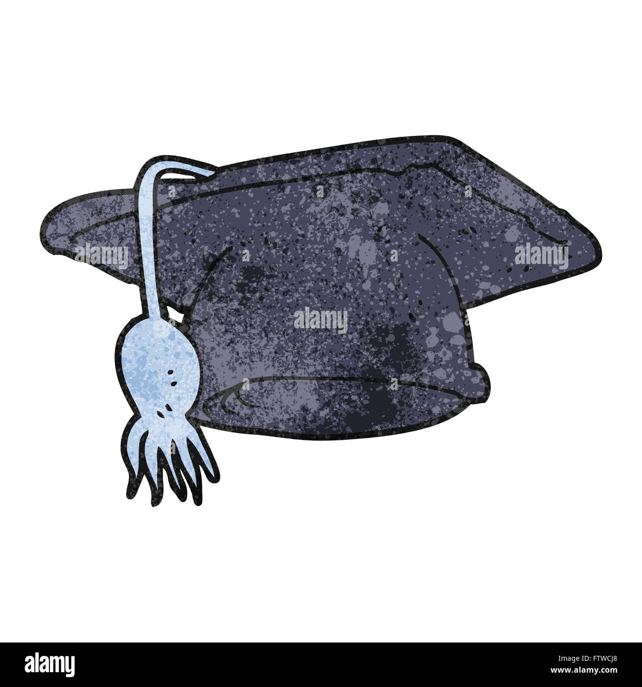 freehand textured cartoon graduation cap Stock Vector Image & Art - Alamy