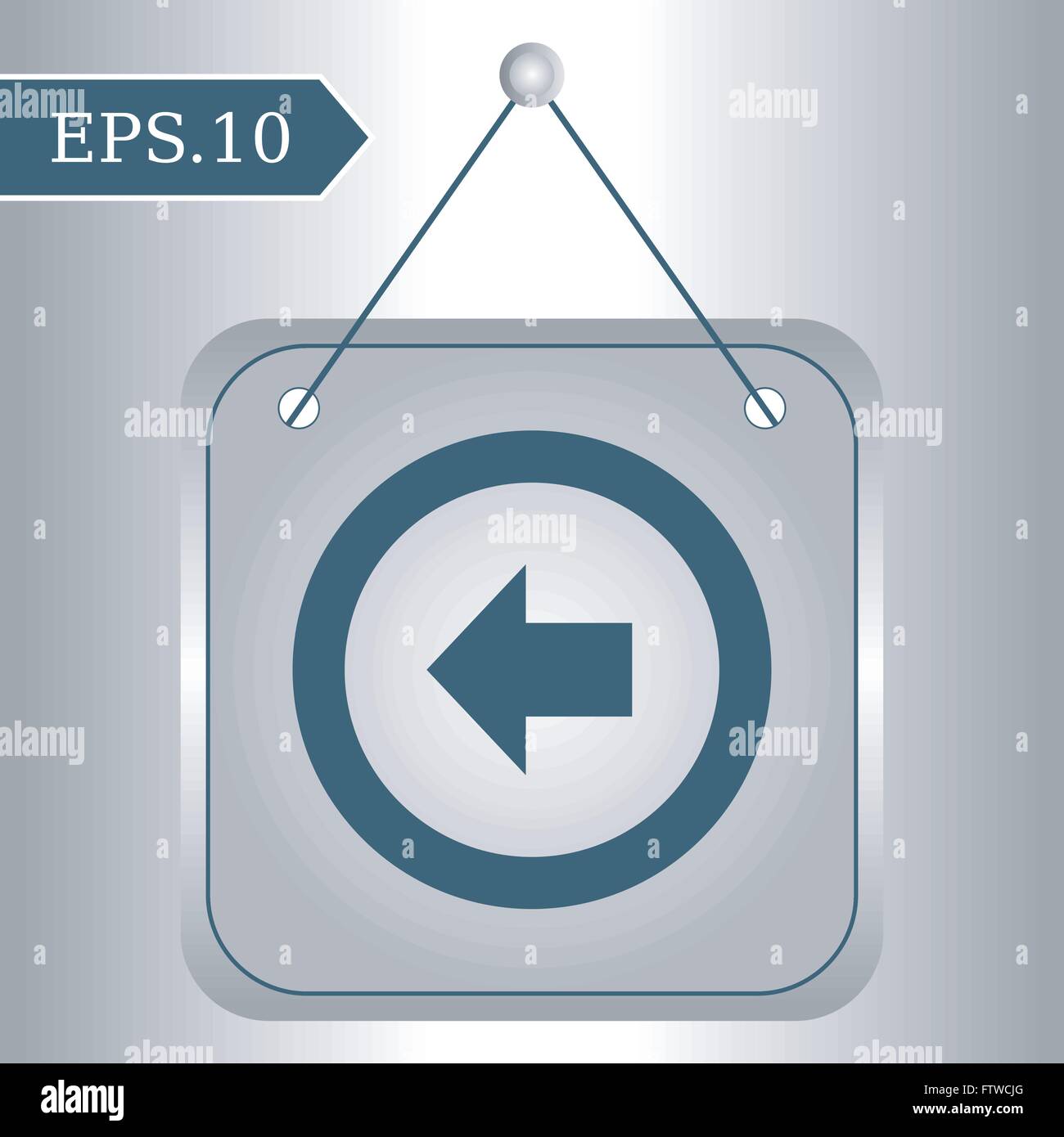 circle left arrow Stock Vector Image & Art - Alamy