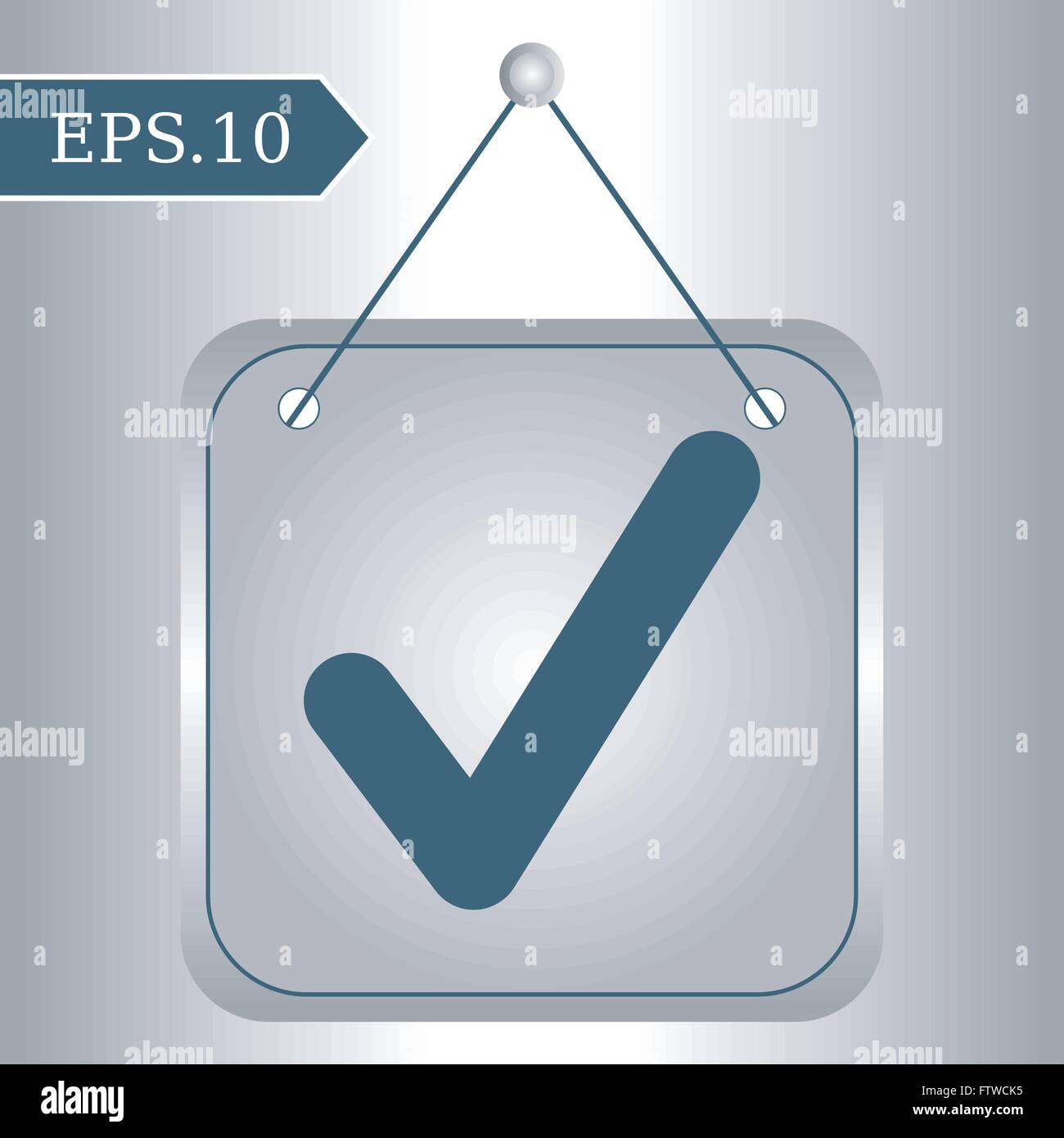 Modern check mark icons hi-res stock photography and images - Alamy