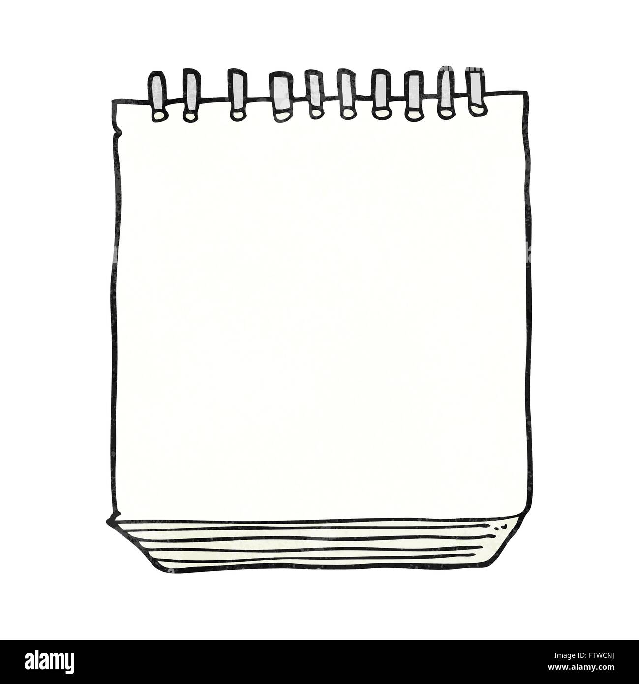 freehand textured cartoon notepad Stock Vector Image & Art - Alamy