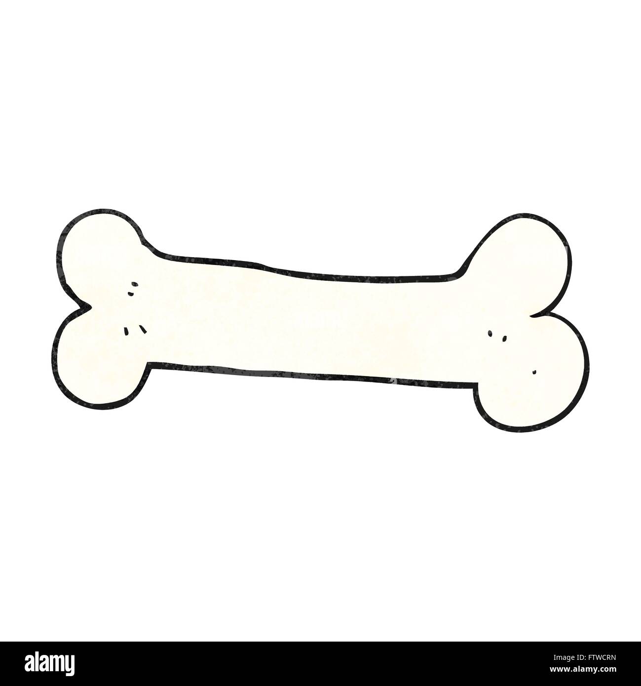 freehand textured cartoon bone Stock Vector Image & Art - Alamy