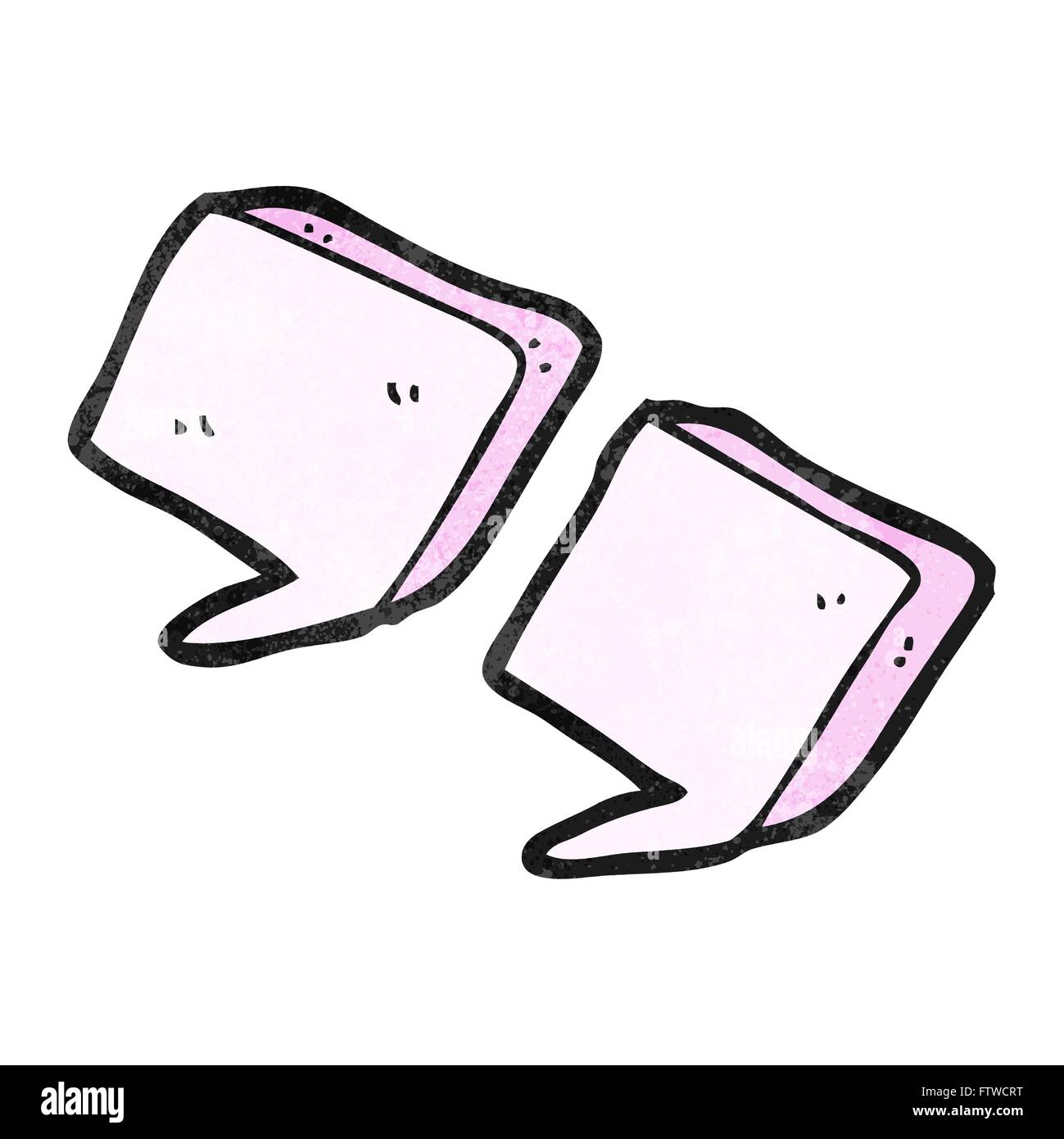 freehand textured cartoon quote marks Stock Vector Image & Art - Alamy