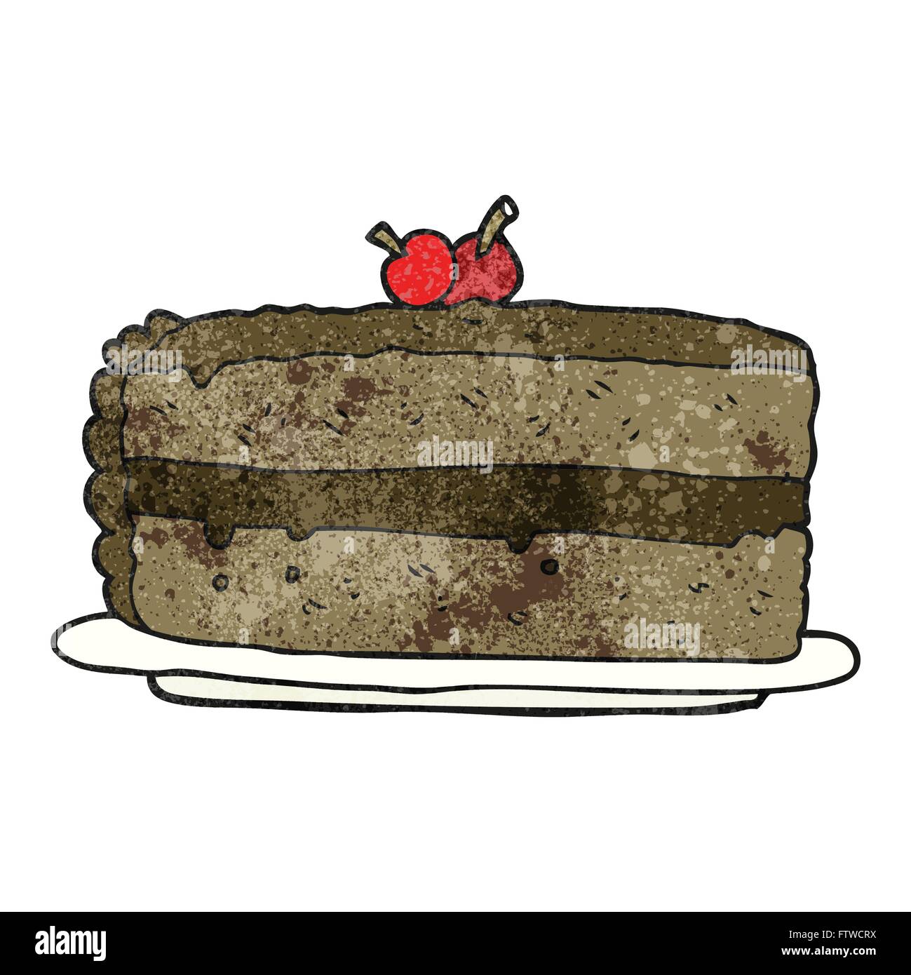 freehand textured cartoon cake Stock Vector Image & Art - Alamy