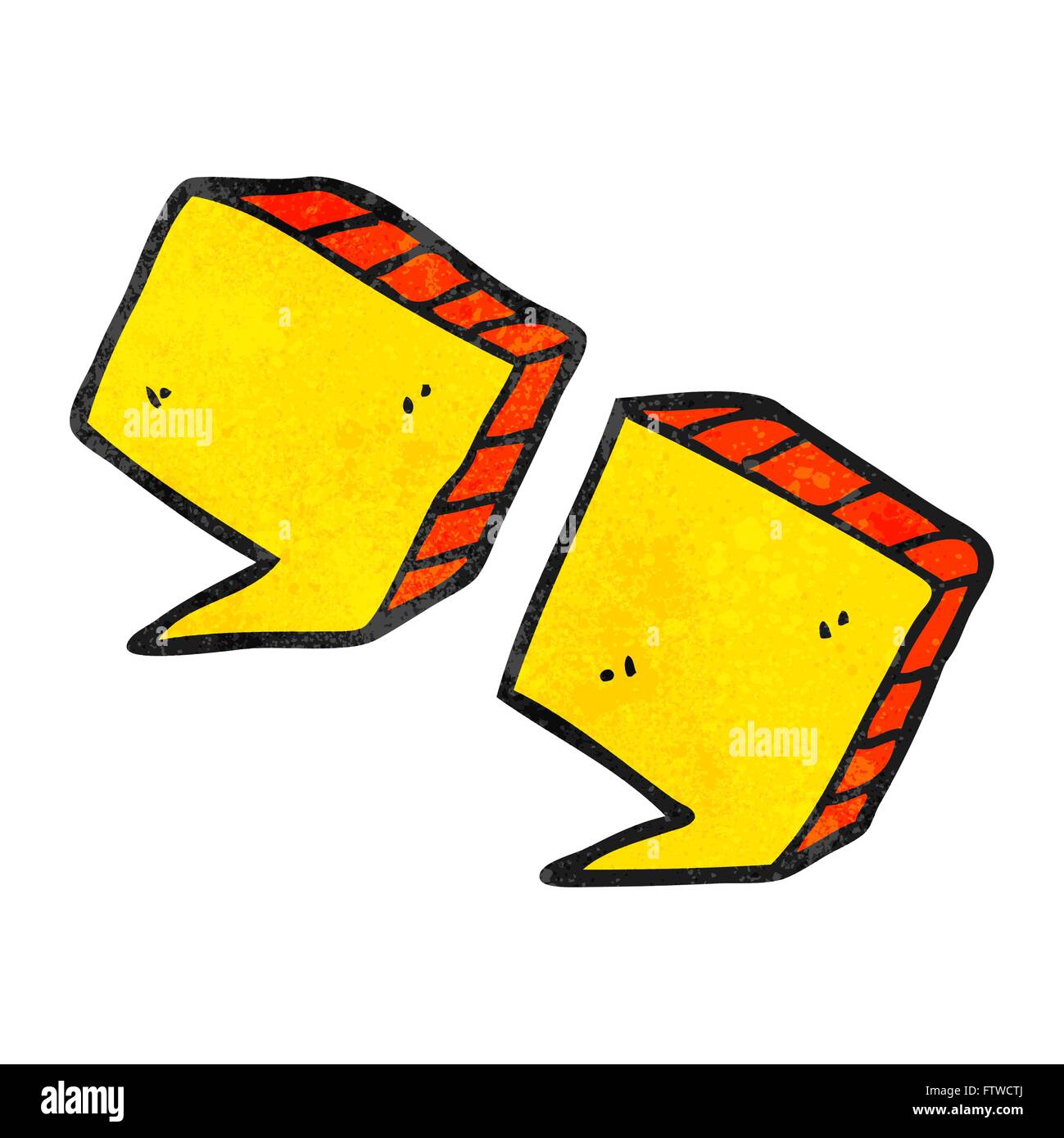 freehand textured cartoon quotation marks Stock Vector Image & Art - Alamy