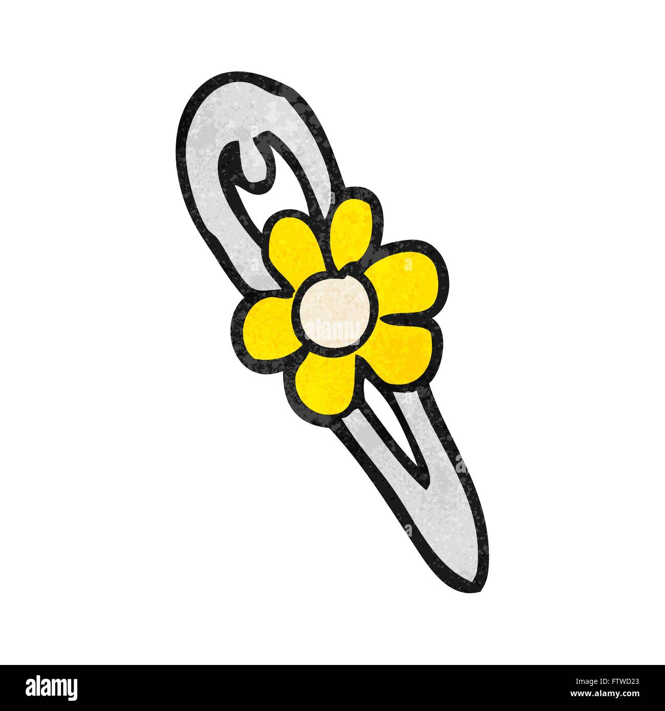 freehand textured cartoon hair clip Stock Vector Image & Art - Alamy