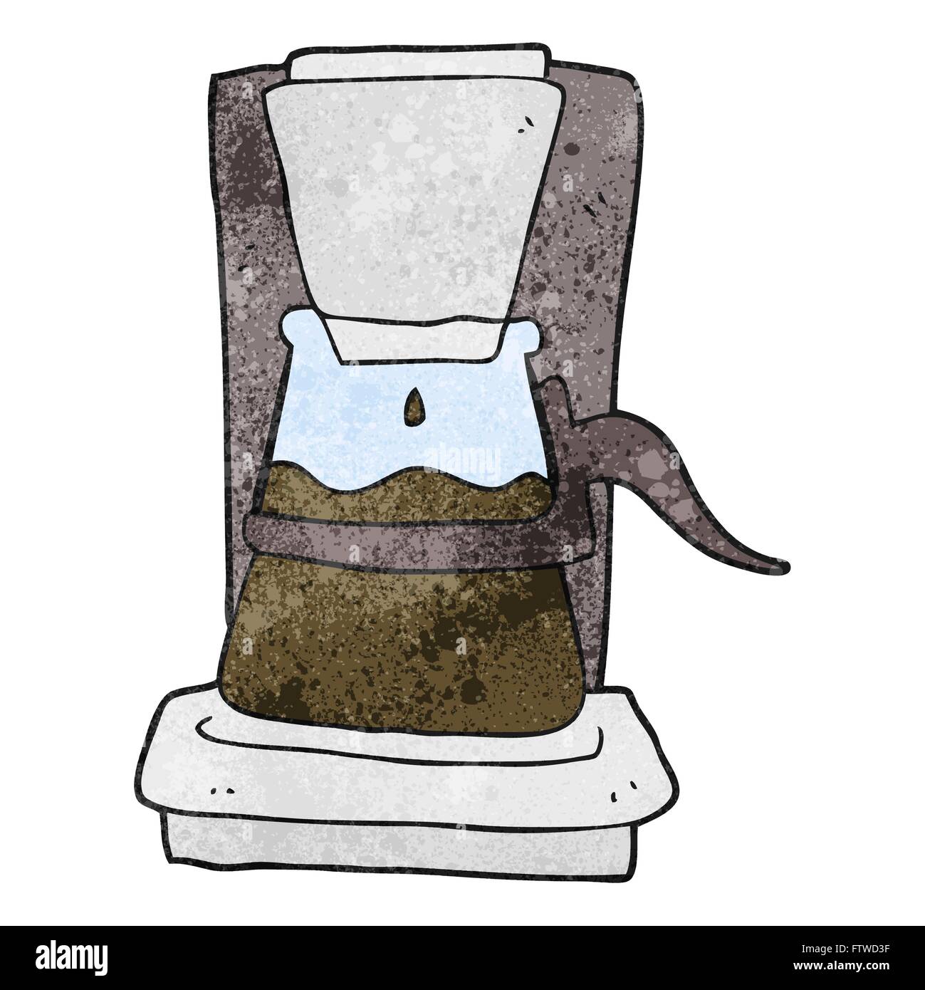 Freehand drawn cartoon coffee filter hi-res stock photography and ...