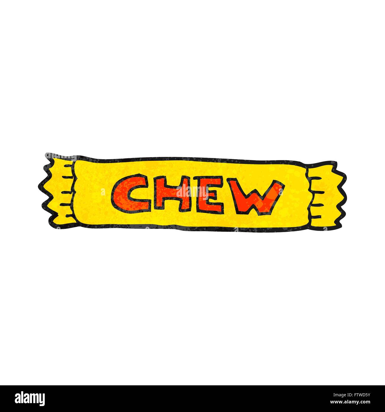 freehand textured cartoon chew Stock Vector Image & Art - Alamy