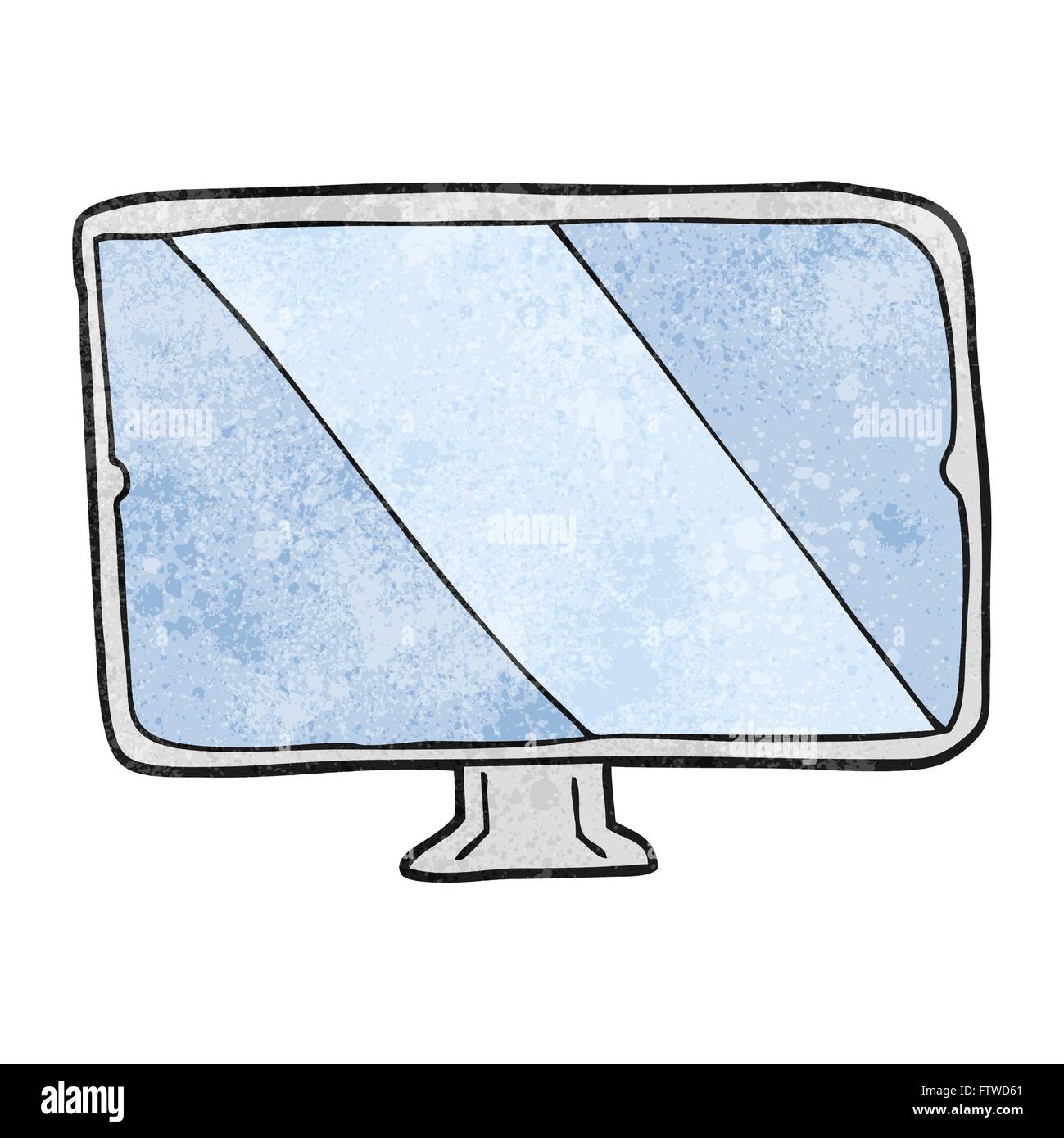 freehand textured cartoon screen Stock Vector Image & Art - Alamy