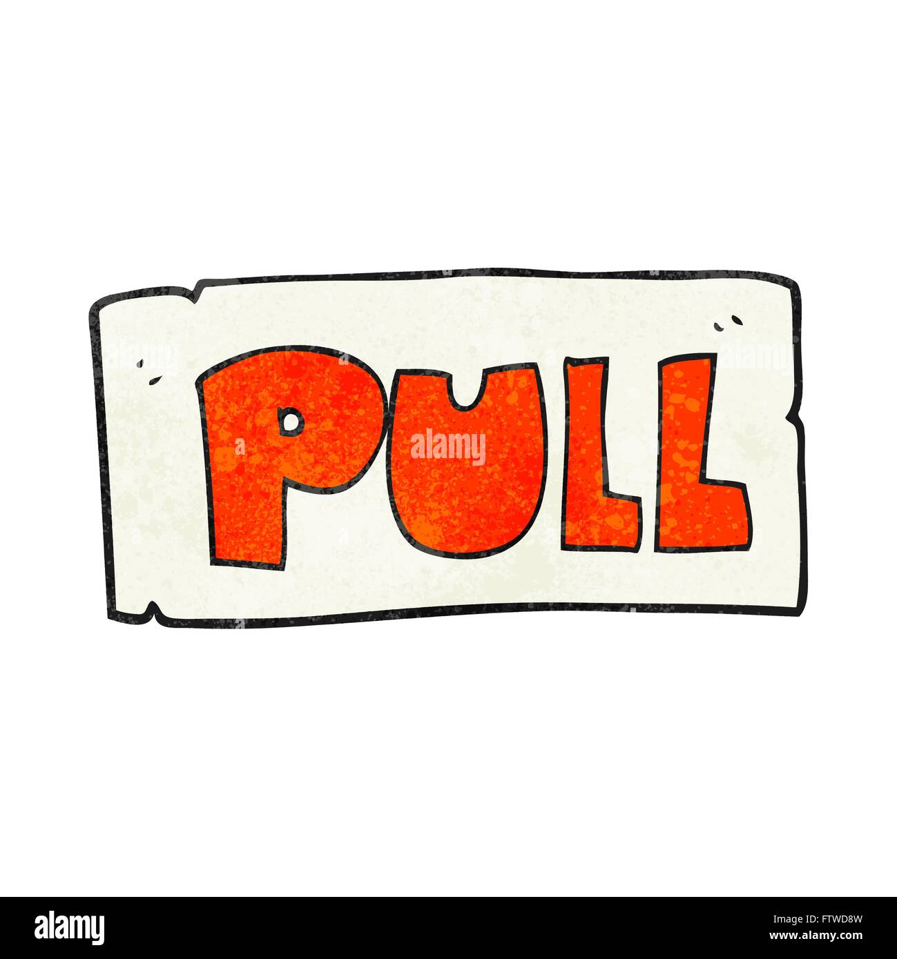 Pull sign door Stock Vector Images - Alamy