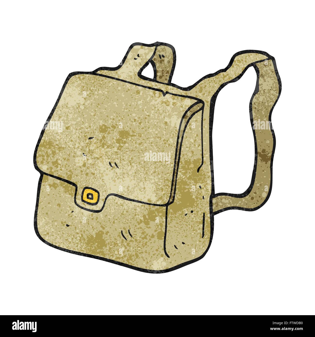freehand textured cartoon satchel Stock Vector Image & Art - Alamy
