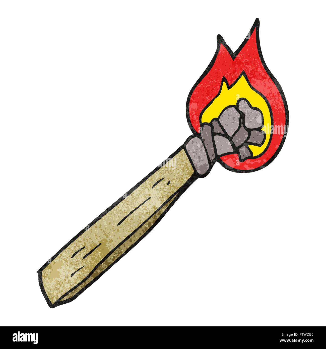 Wood burning torch Stock Vector Images - Alamy