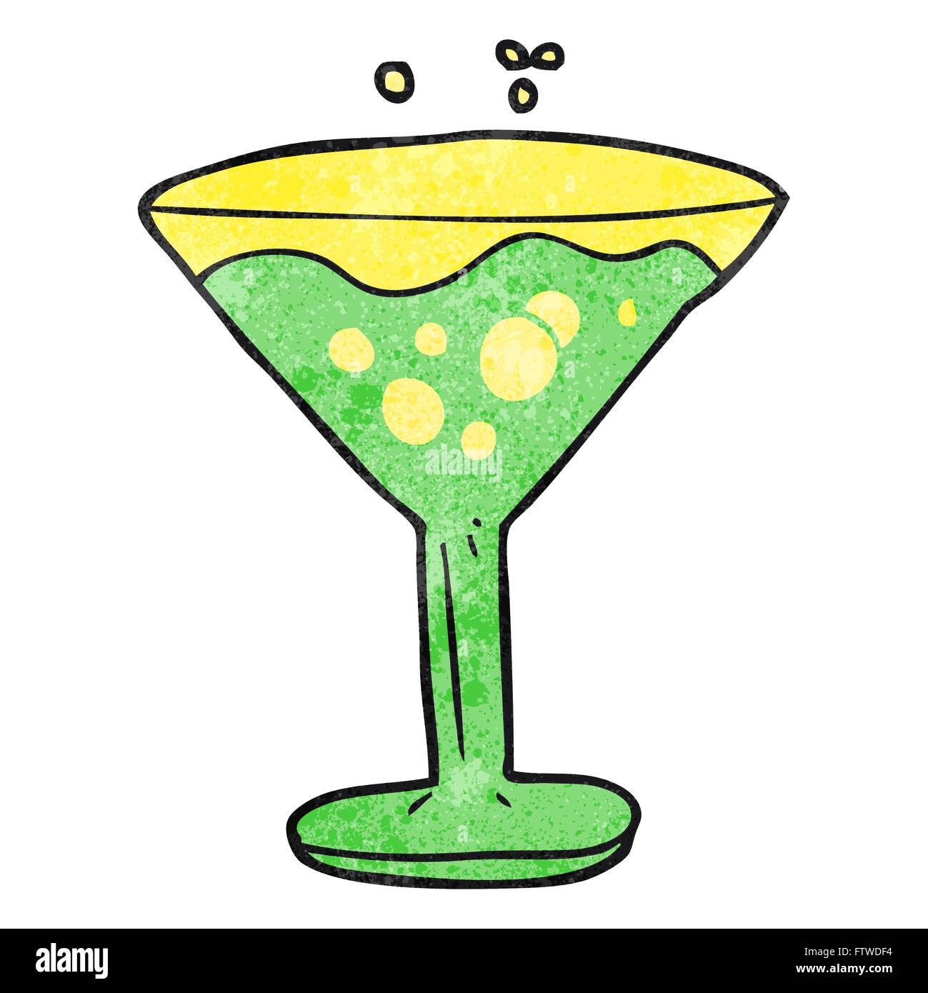 freehand textured cartoon cocktail Stock Vector Image & Art - Alamy