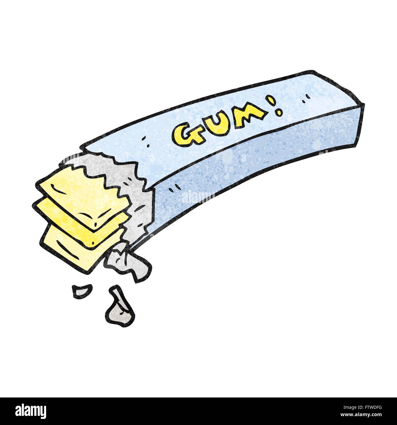 freehand textured cartoon chewing gum Stock Vector Image & Art - Alamy