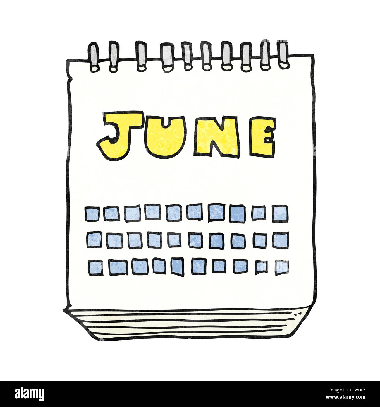 Freehand drawn cartoon calendar showing hi-res stock photography and ...