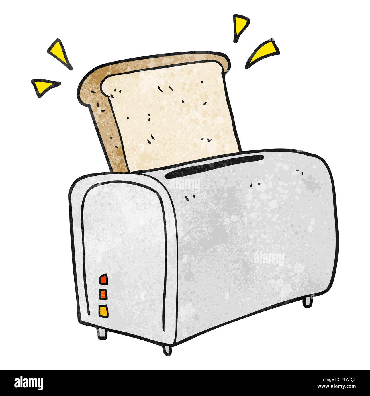 freehand textured cartoon toaster Stock Vector Image & Art - Alamy