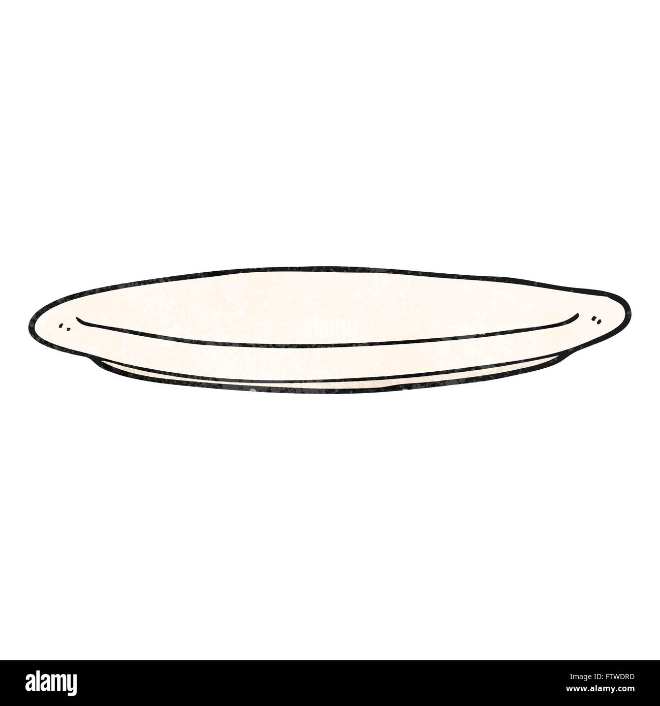 freehand textured cartoon plate Stock Vector Image & Art - Alamy