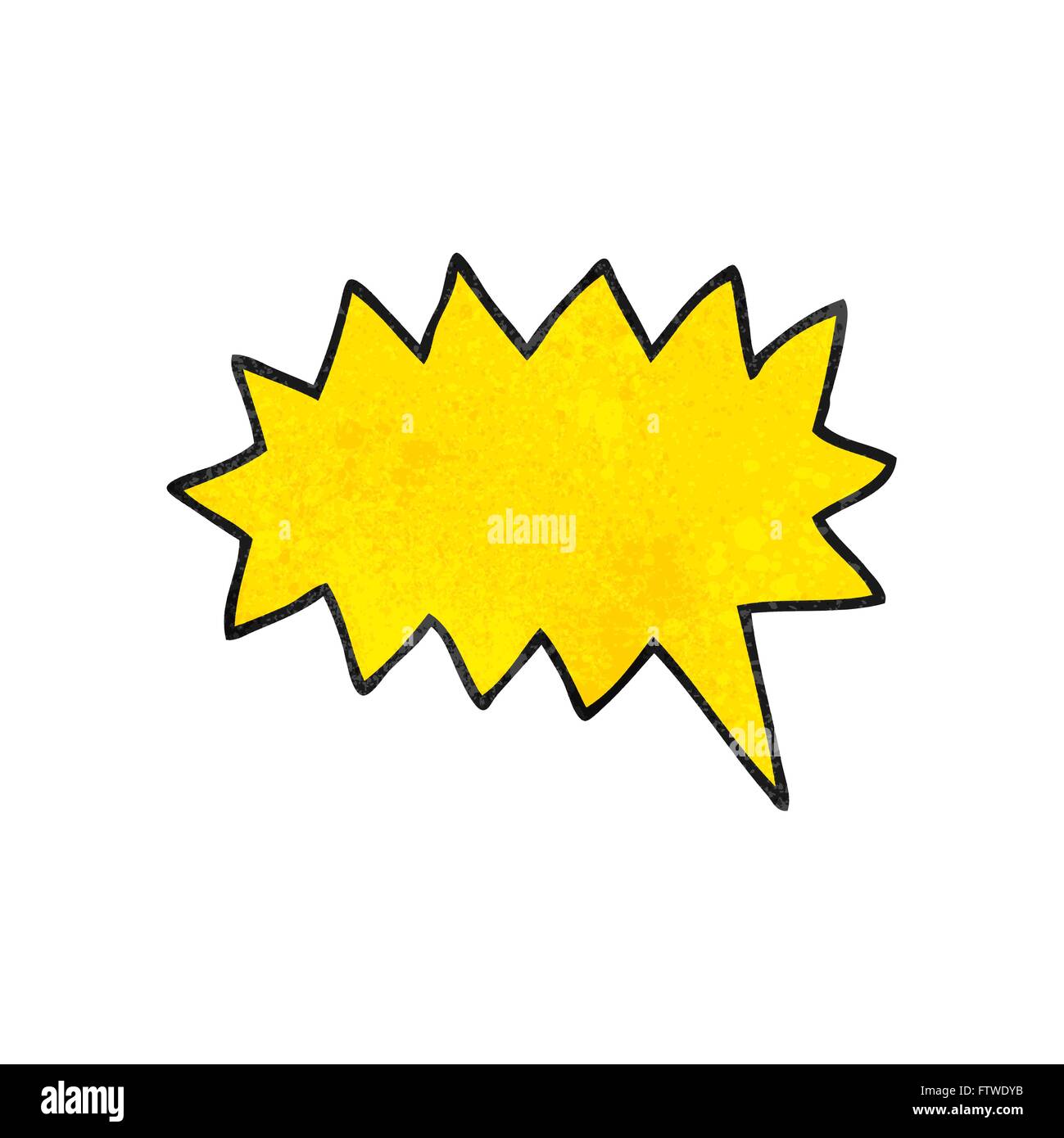 freehand textured cartoon simple shout bubble doodle Stock Vector Image ...