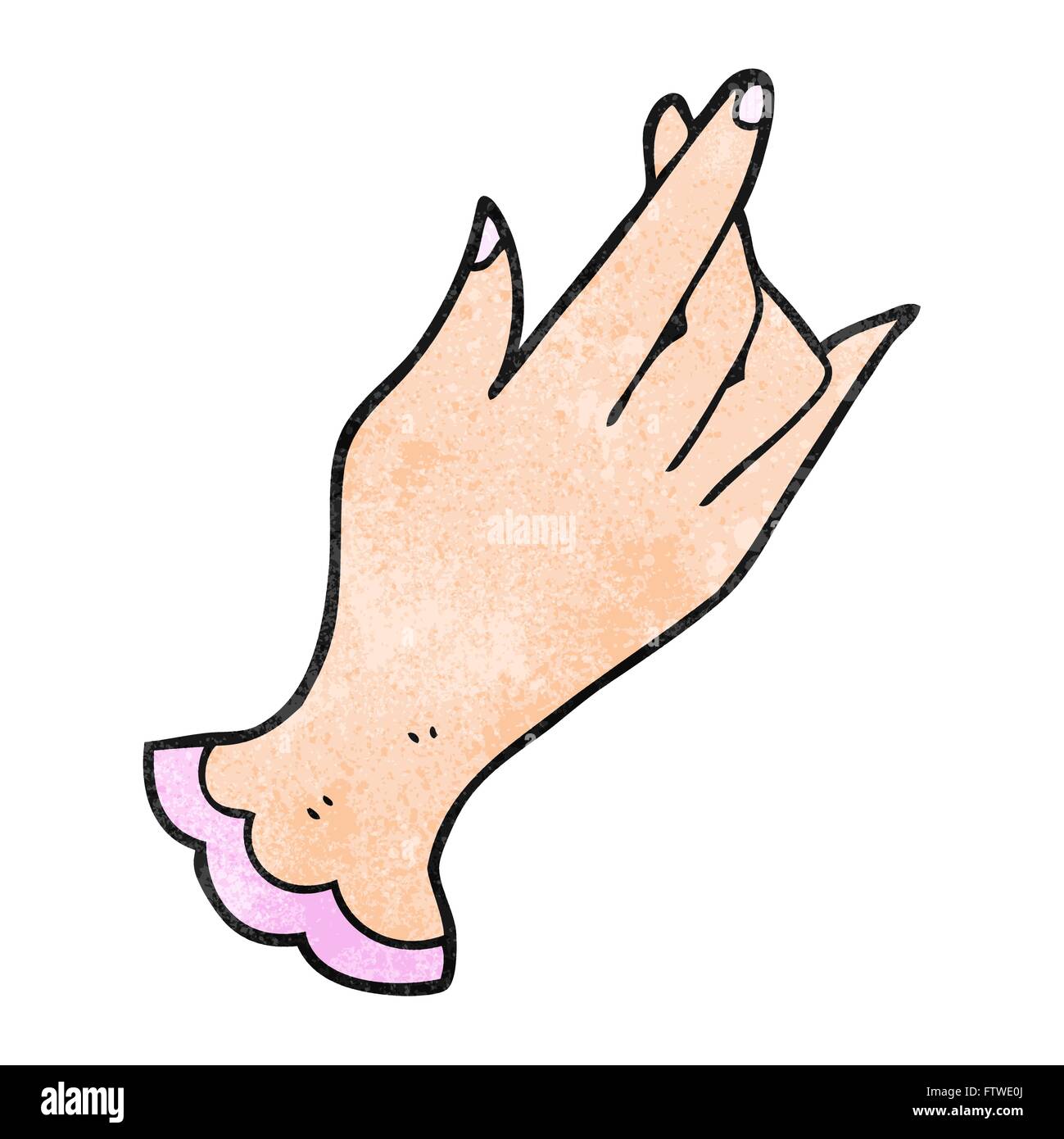 freehand textured cartoon hand Stock Vector Image & Art - Alamy