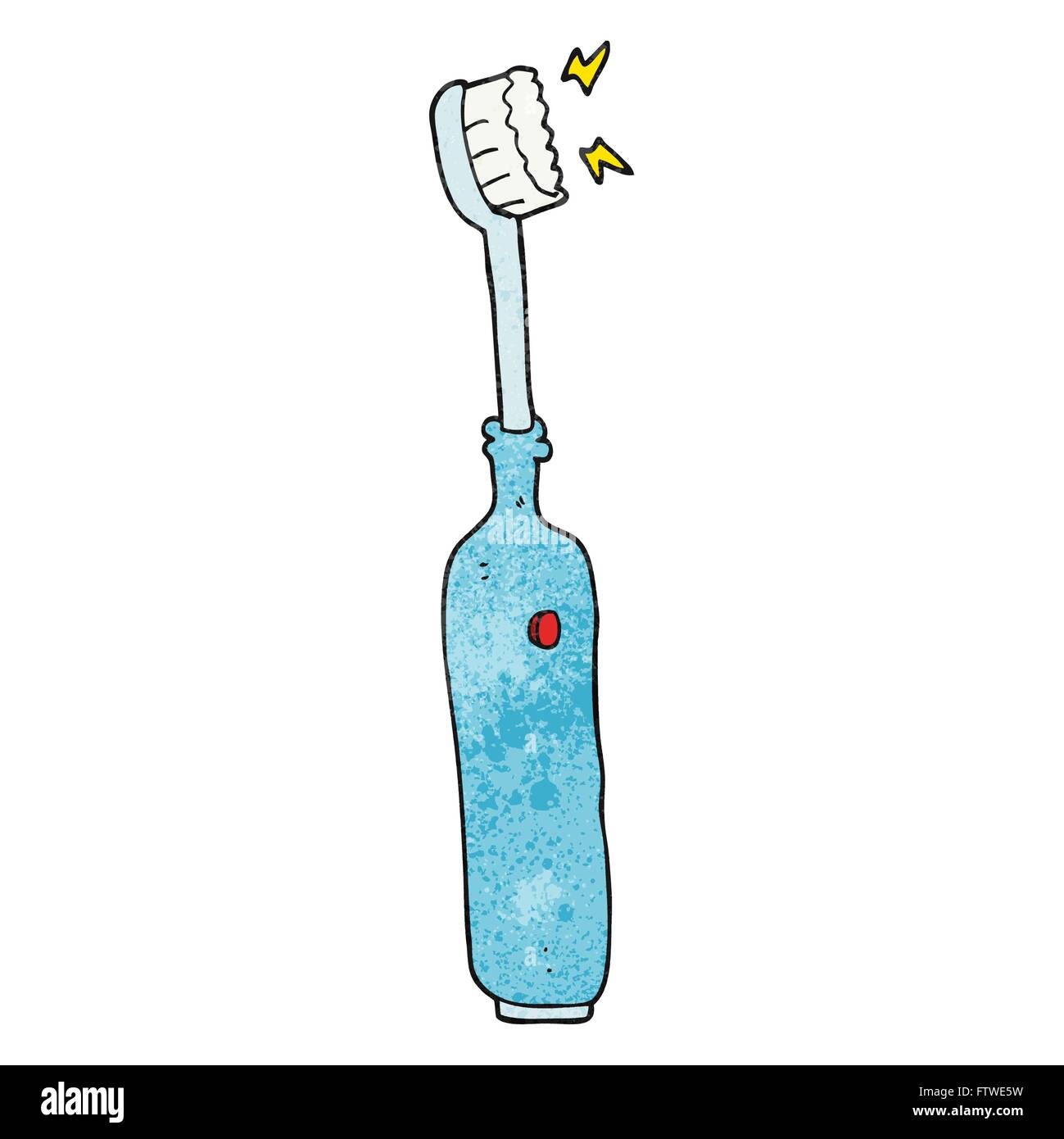 Freehand drawn texture cartoon toothbrush Stock Vector Images - Alamy