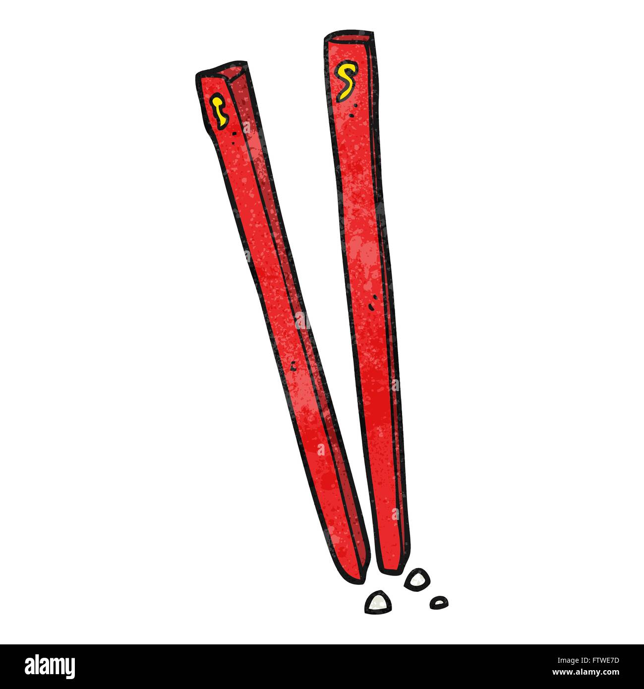 freehand textured cartoon chopsticks Stock Vector Image & Art - Alamy